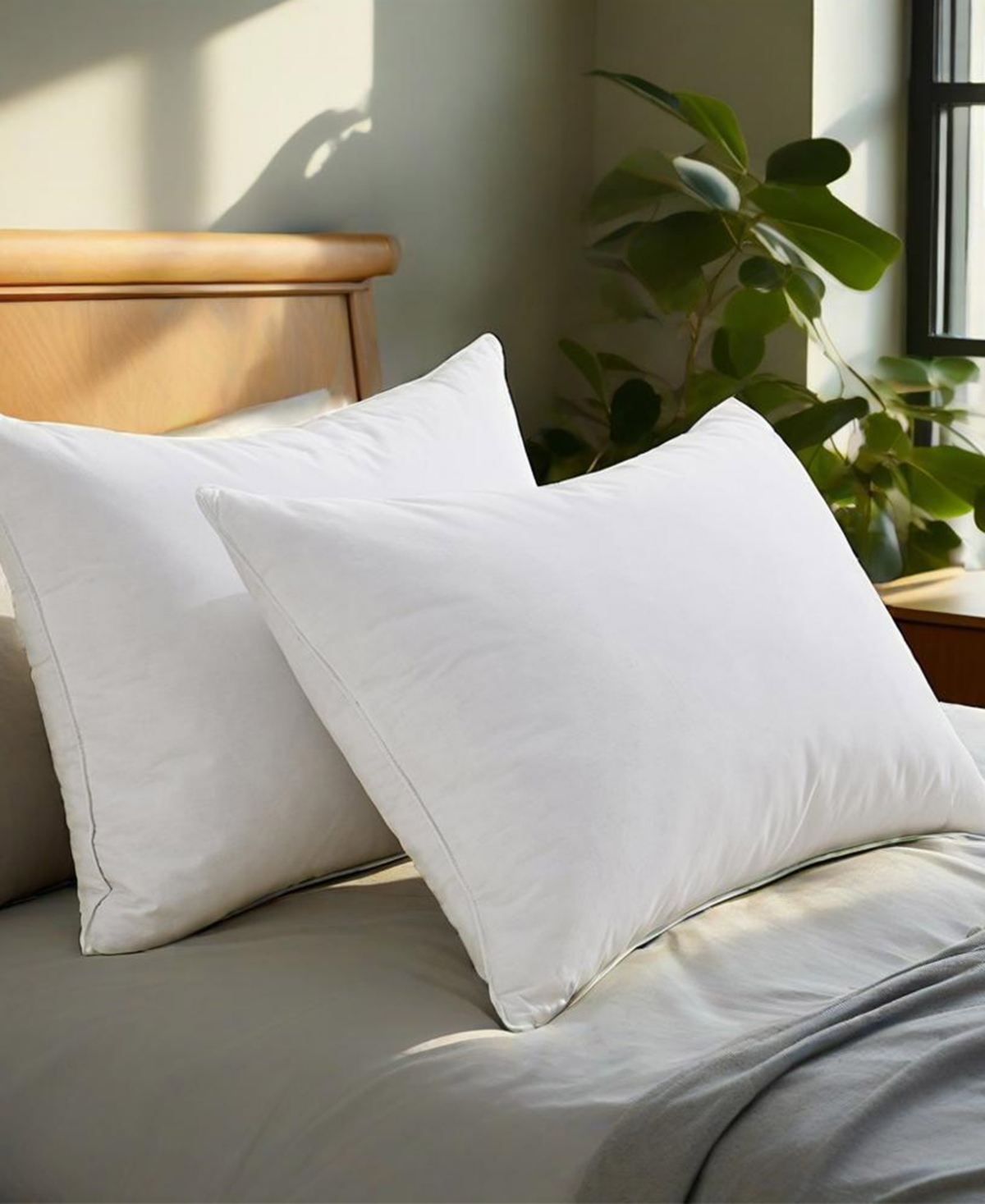 Click here for Unikome Medium Firm Feather 2-Pack Pillows  Queen... prices