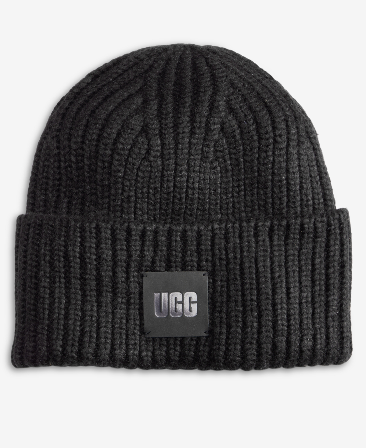 Click here for Ugg Mens Chunky Ribbed Beanie - Black prices