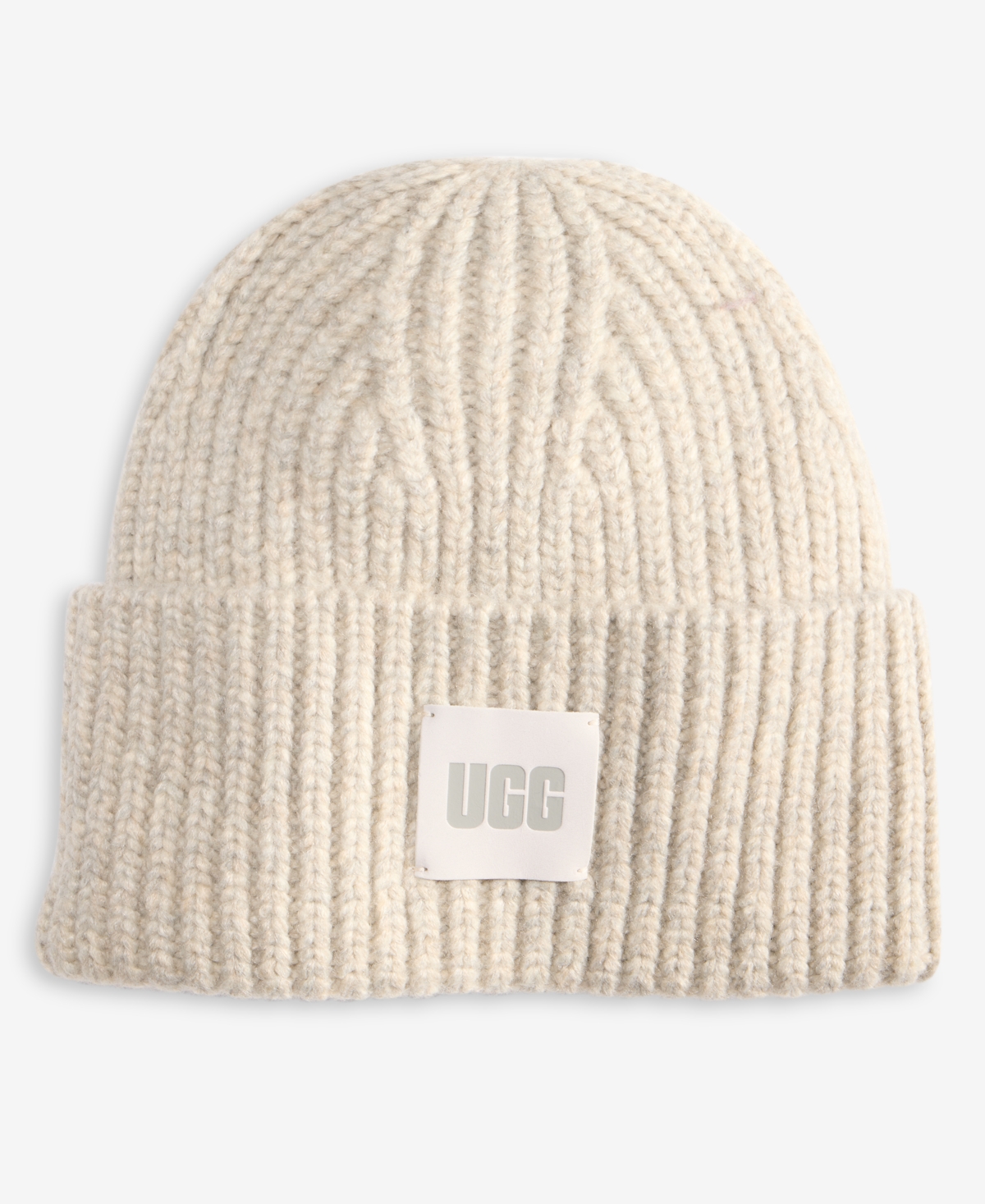 Click here for Ugg Mens Chunky Ribbed Beanie - Light Gray prices