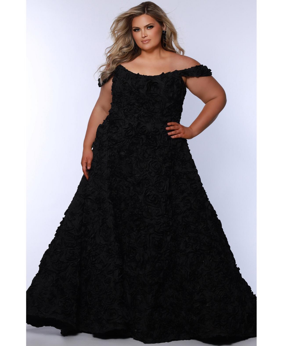 Click here for Sydneys Closet Womens Off The Shoulder Rosette A-L... prices