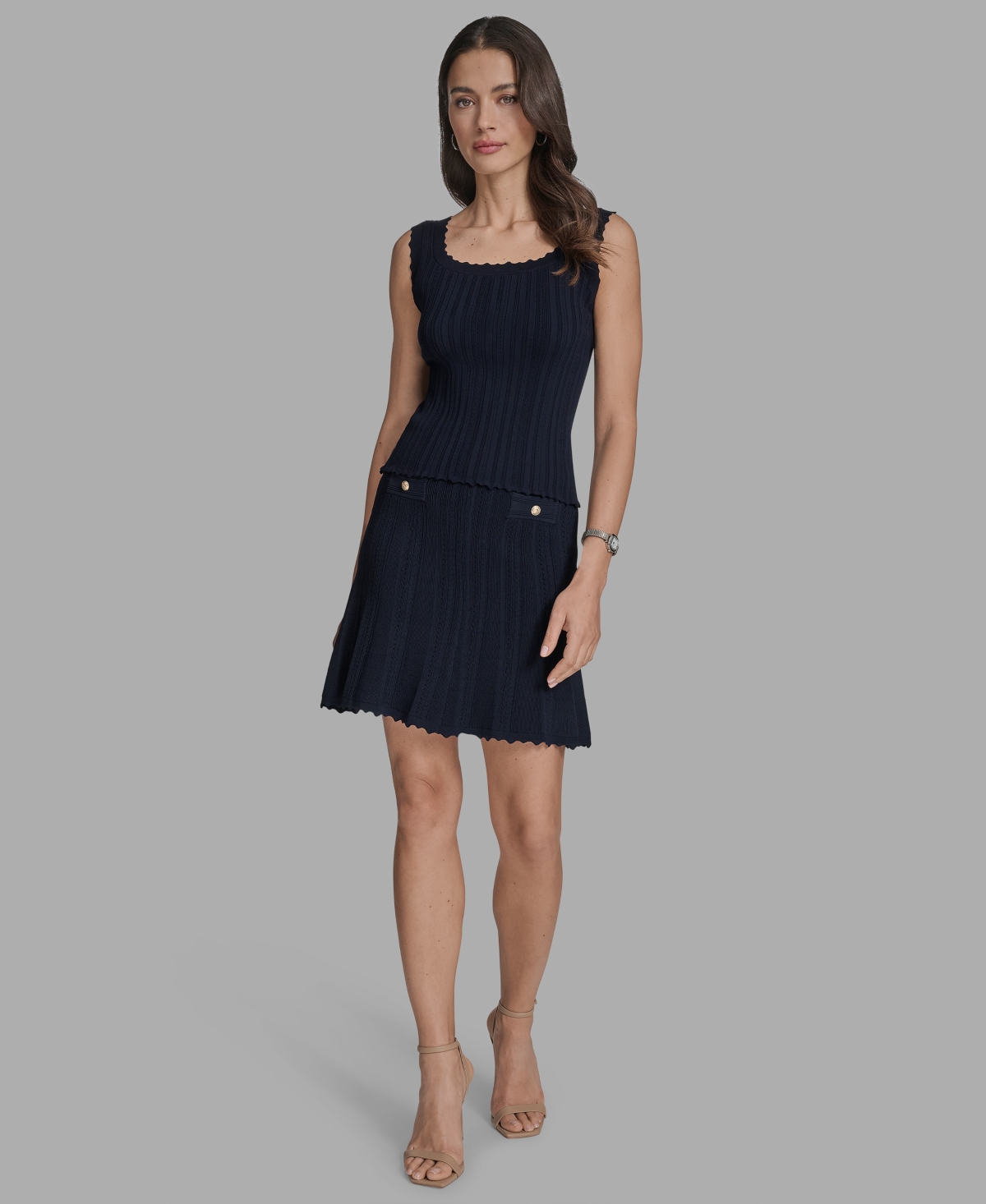 Click here for Bcbg Womens Textured-Knit Tank - Deep Sea prices