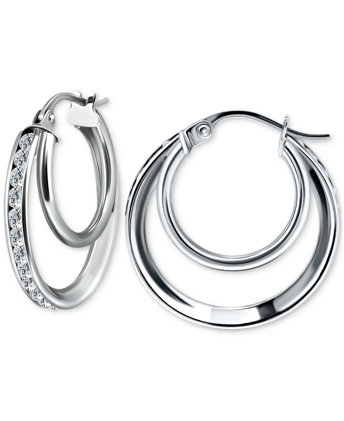 Click here for Giani Bernini Cubic Zirconia Square Double Small H... prices