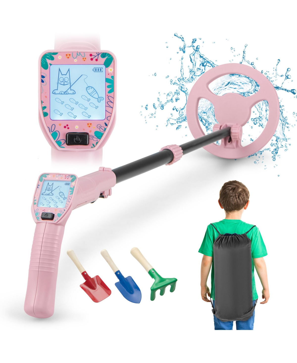 Click here for Gymax 24.5-33.5 Metal Detector for Kids with Lcd D... prices