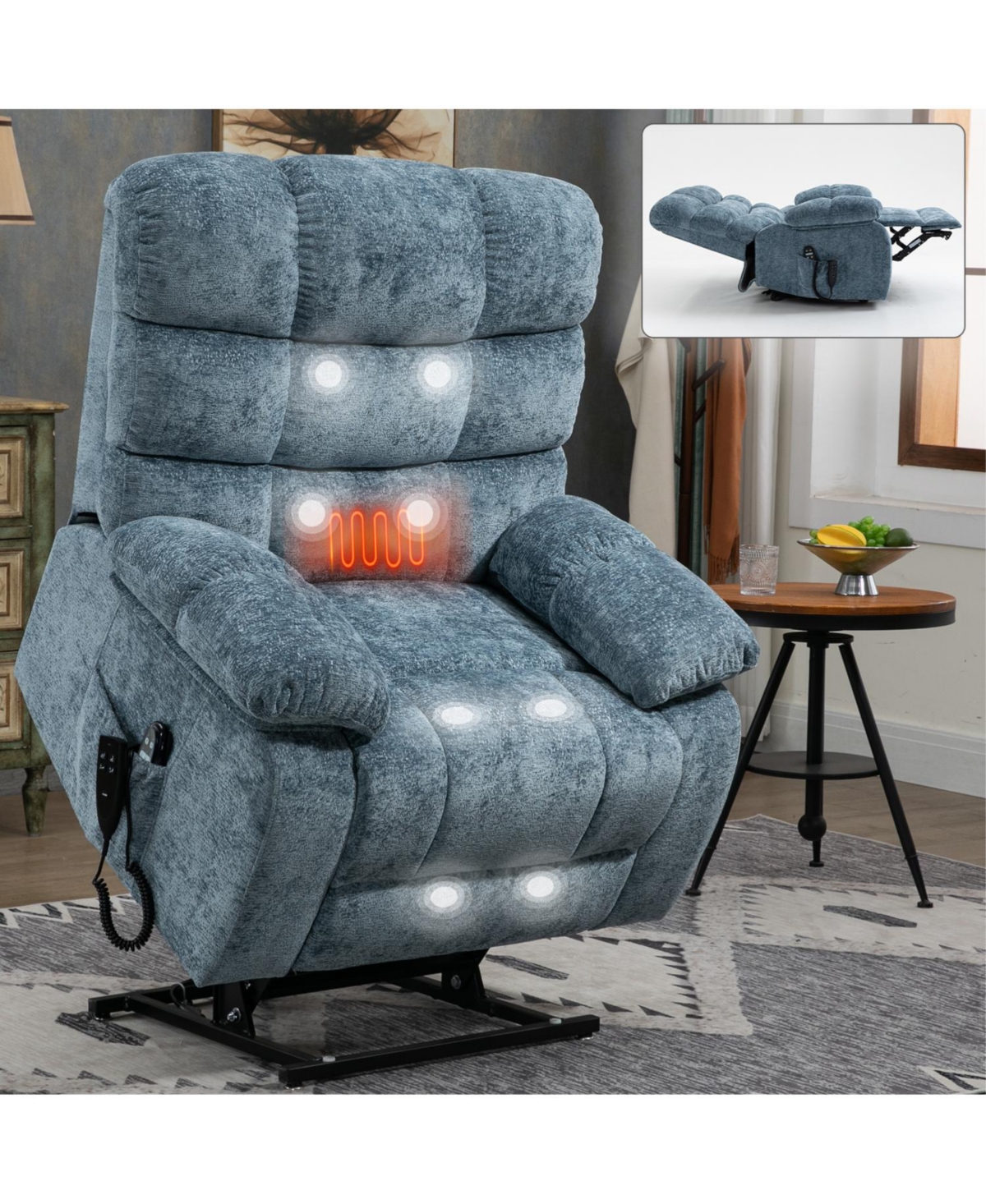 Click here for Streamdale Furniture Lift Recliner Heat Massage Du... prices