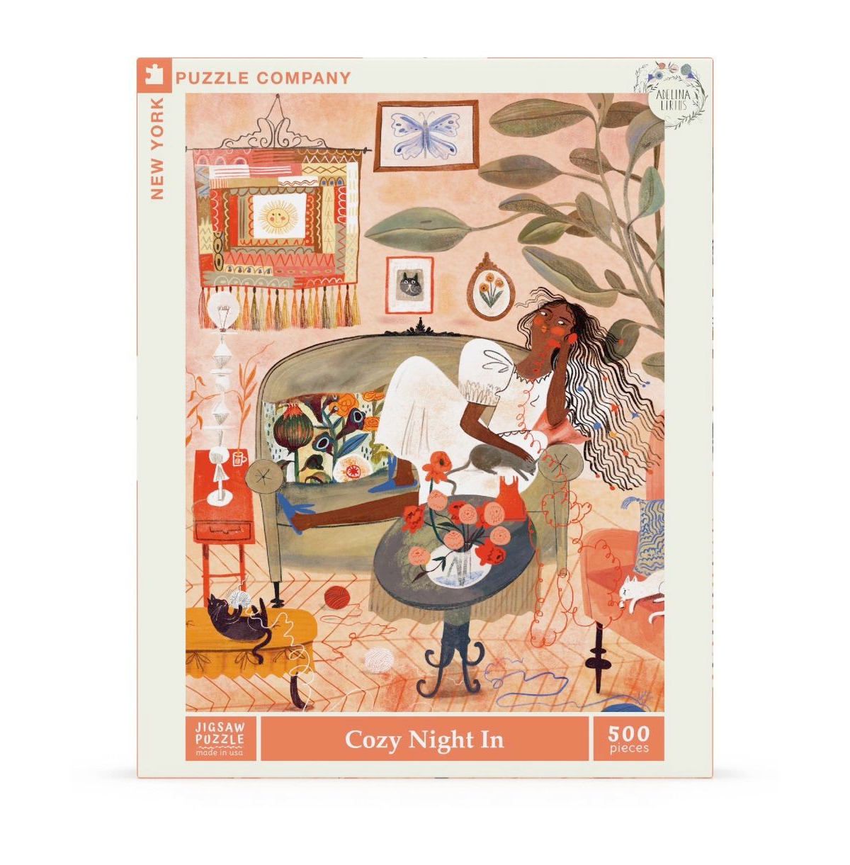 Click here for New York Puzzle Company Cozy Night In 500 Piece Pu... prices