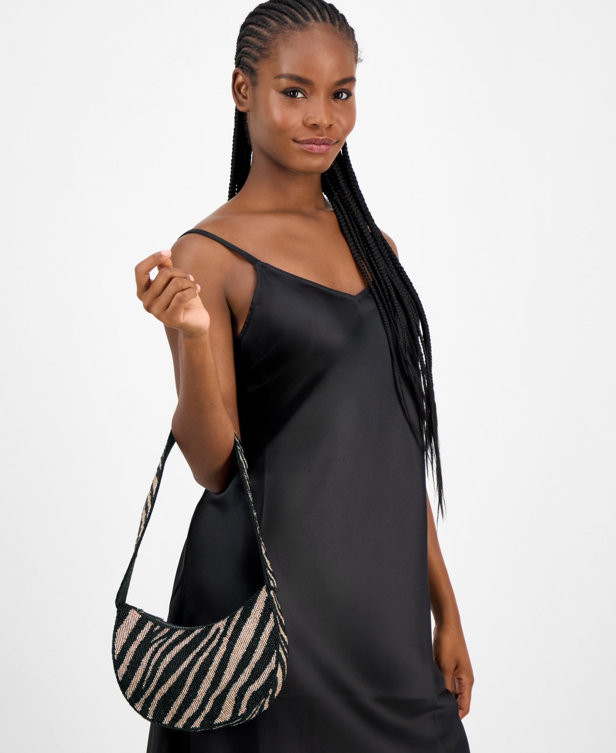 Click here for On 34th Beaded Half Moon Shoulder Bag  Macys Exclu... prices