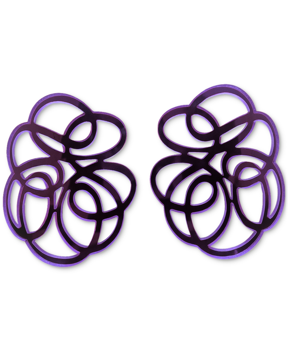 Click here for Swanky Designs Tatiana Mini Stud Curvy Earrings -... prices