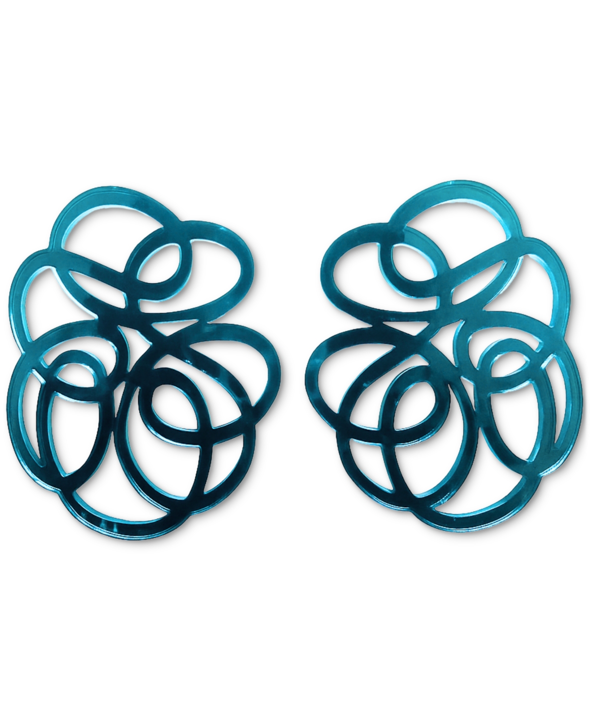 Click here for Swanky Designs Tatiana Mini Stud Curvy Earrings -... prices