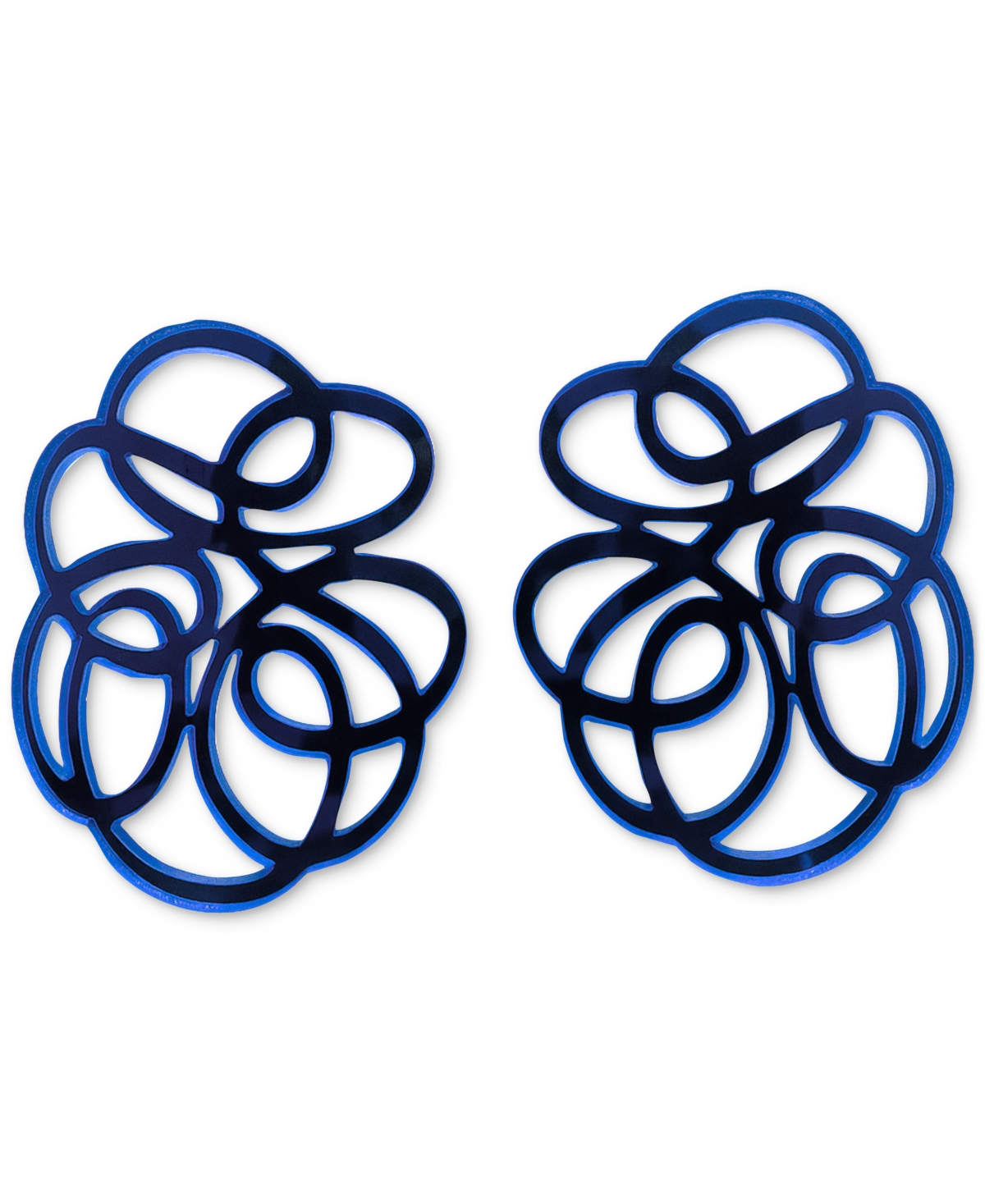 Click here for Swanky Designs Tatiana Mini Stud Curvy Earrings -... prices