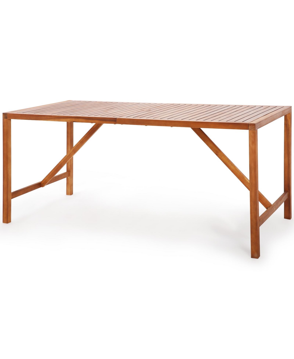 Click here for Gymax Rectangle Acacia Wood Dining Table Spacious... prices
