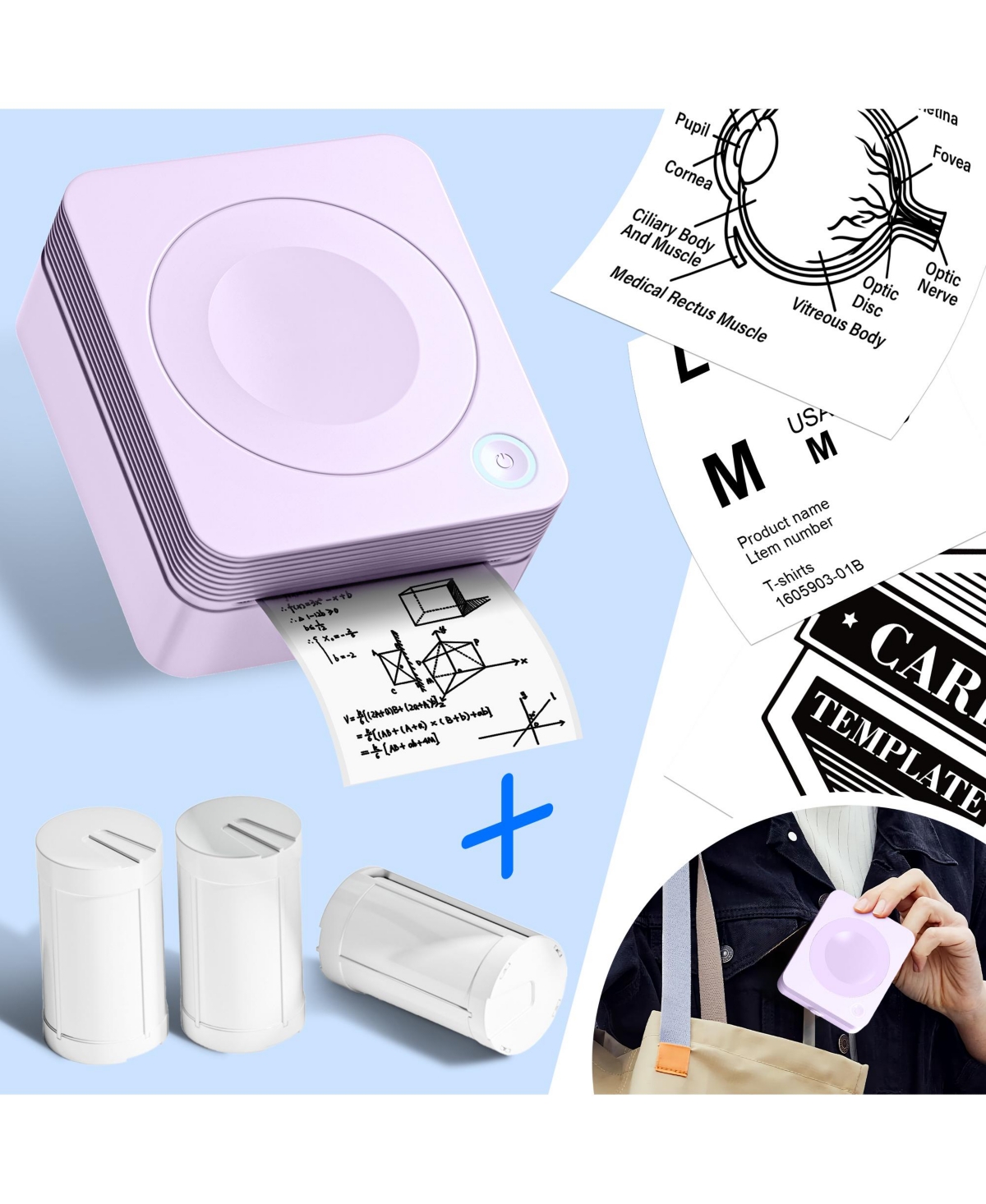 Click here for Polono Sticker Printer  PM230-a Mini Thermal Print... prices