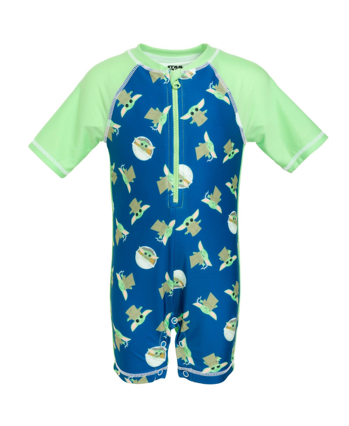 Click here for Star Wars Baby Boys Yoda Half Zip Up One Piece Bat... prices