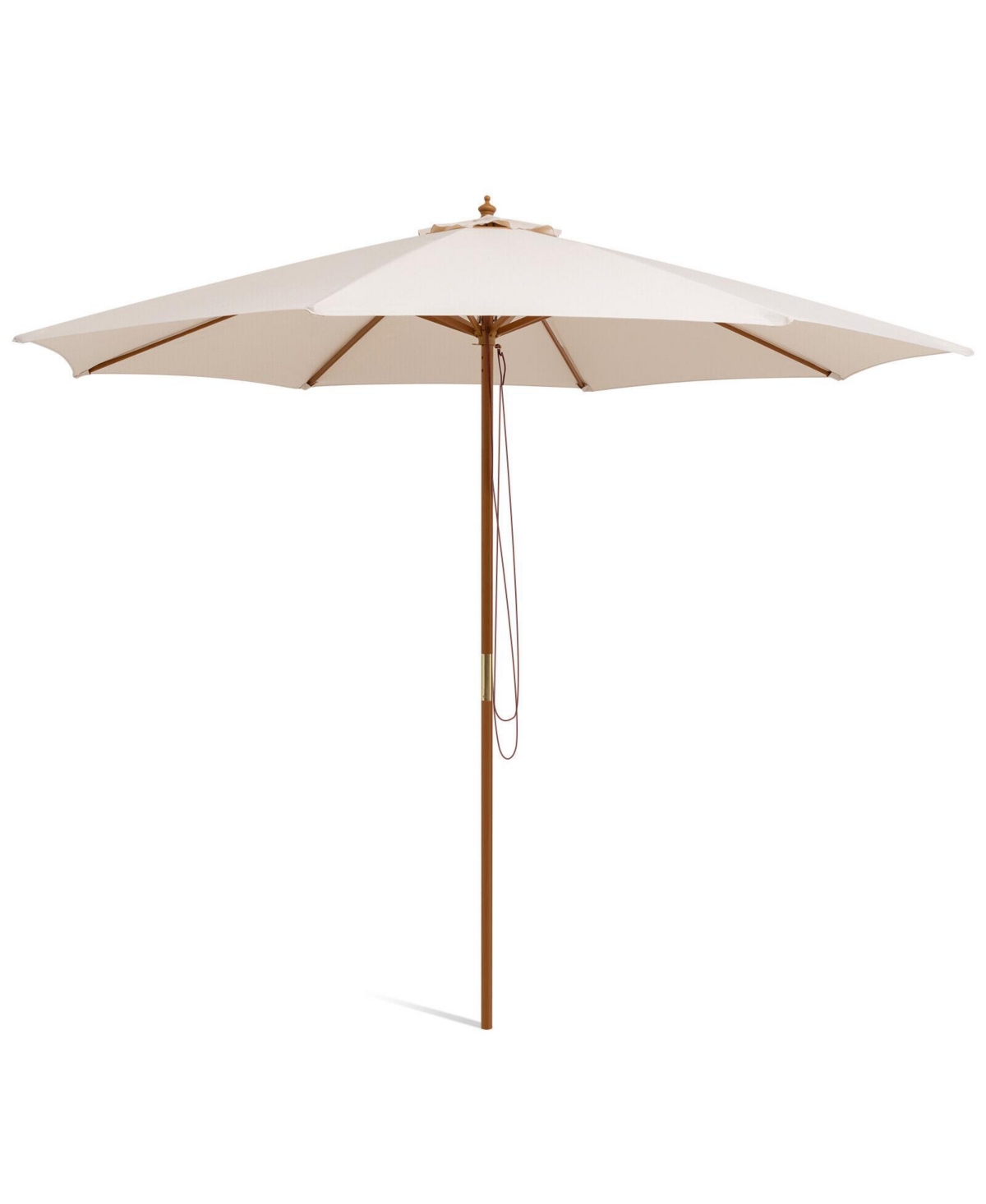 Click here for Mecale 10 Feet Patio Umbrella with 8 Wooden Ribs a... prices