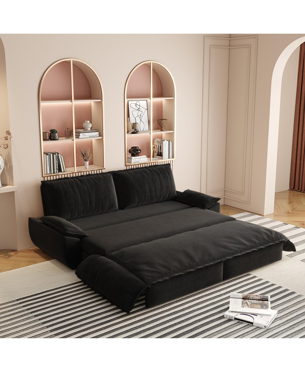 Click here for Streamdale Furniture Queen Pull Out Sleeper Sofa B... prices