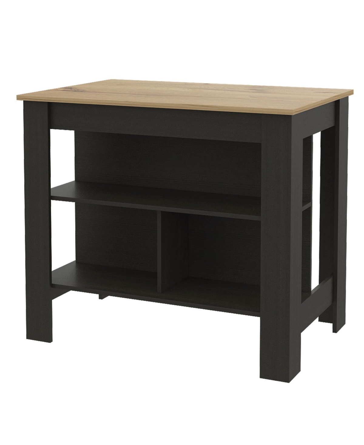 Click here for Slickblue Wooden Kitchen Island Table with Built-I... prices