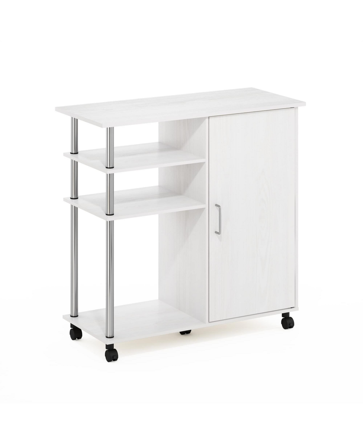 Click here for Homlux 4-Tier Utility Kitchen Island Cart with Cab... prices