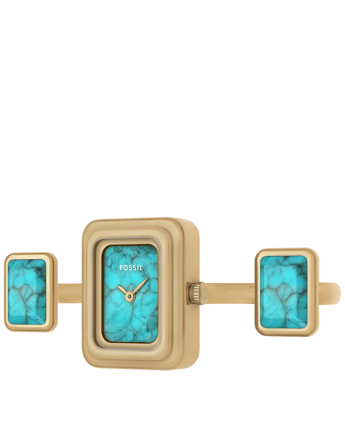 Click here for Fossil Womens Raquel Watch Ring Two-Hand Gold-Tone... prices