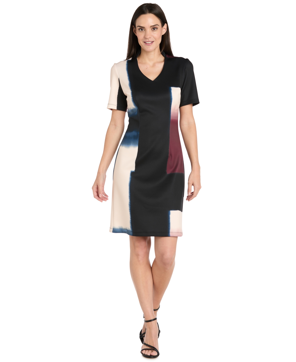 Click here for R & M Richards Petite V-Neck Short-Sleeve Dress -... prices