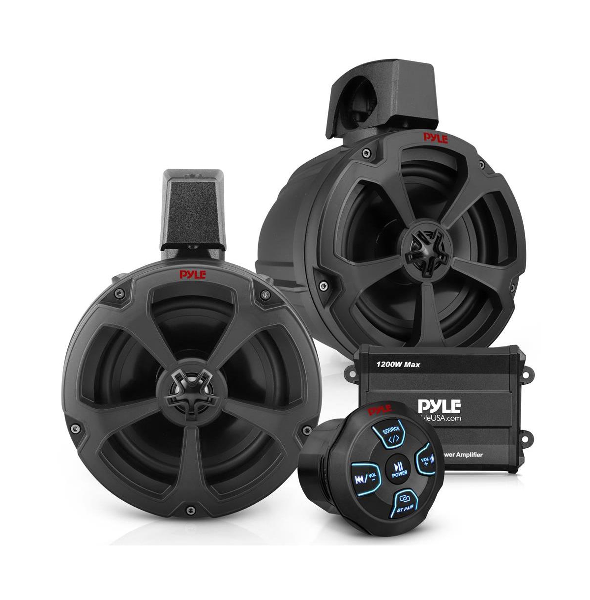 Click here for Pyle 6.5 Water-Resistant Marine Speakers + 2 Chann... prices