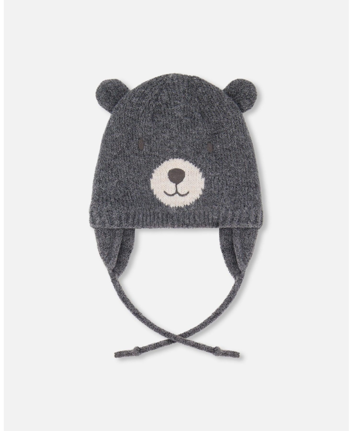 Click here for Deux par Deux Baby Boy Lined Knit Hat with Ears Gr... prices