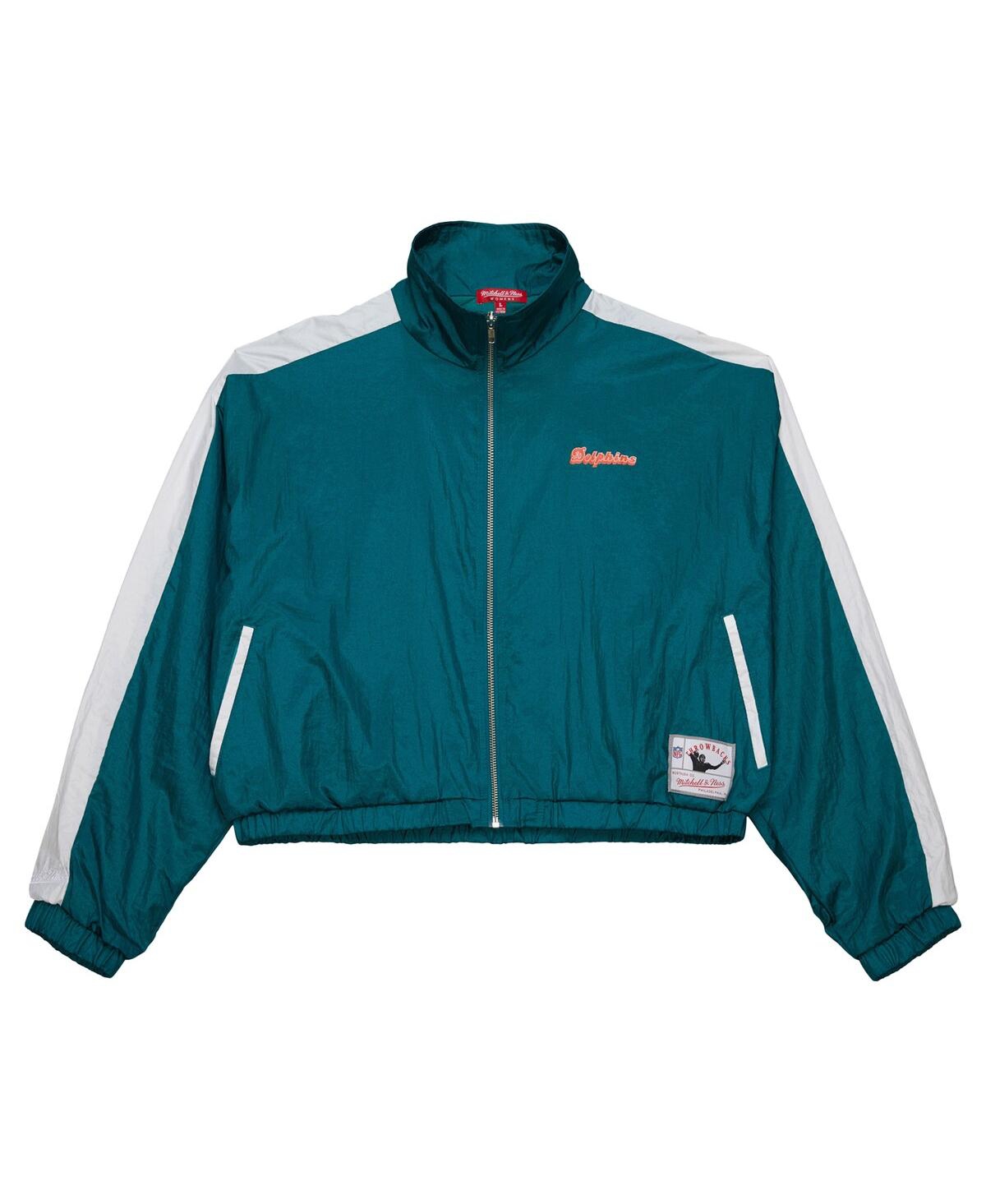 Click here for Mitchell & Ness Womens Aqua Miami Dolphins Nylon C... prices