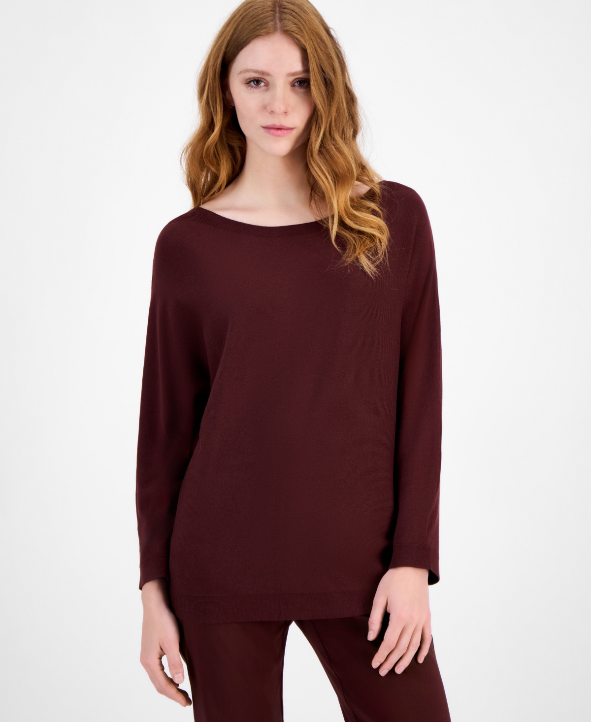 Click here for Jm Collection Womens Boat-Neck Dolman-Sleeve Sweat... prices