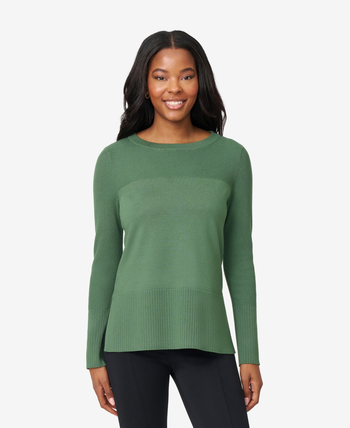 Click here for Melissa Paige Womens Boat Neck Ribbed Sweater - My... prices