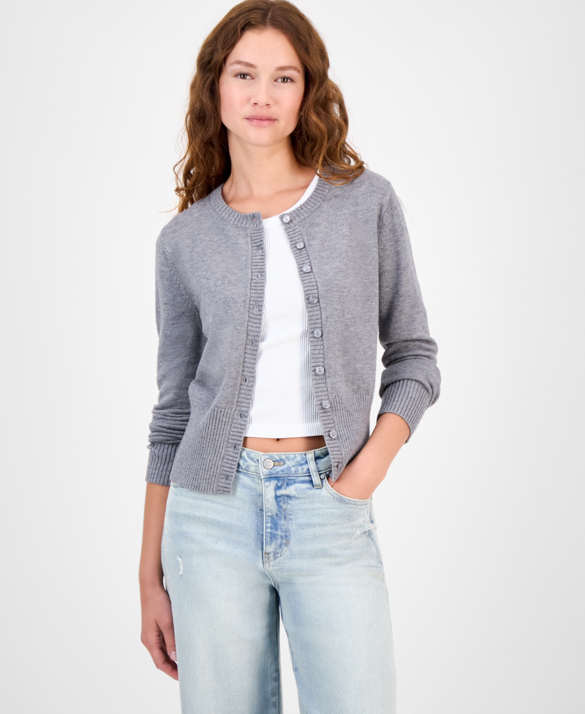 Click here for Madden Girl Juniors High-Rib Button-Front Lady Car... prices