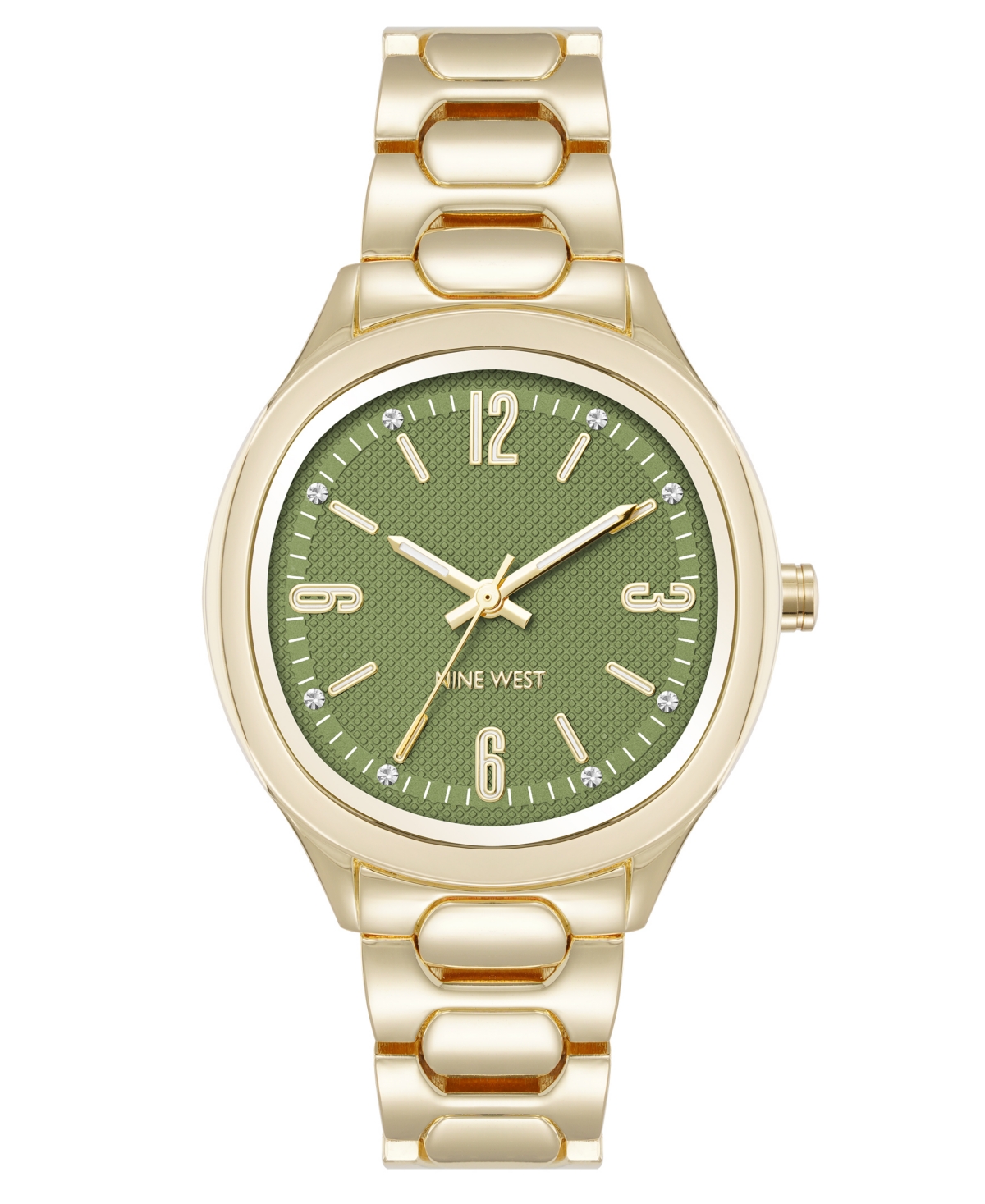 Click here for Anne Klein Womens Quartz Unique Olive and Gold-Ton... prices