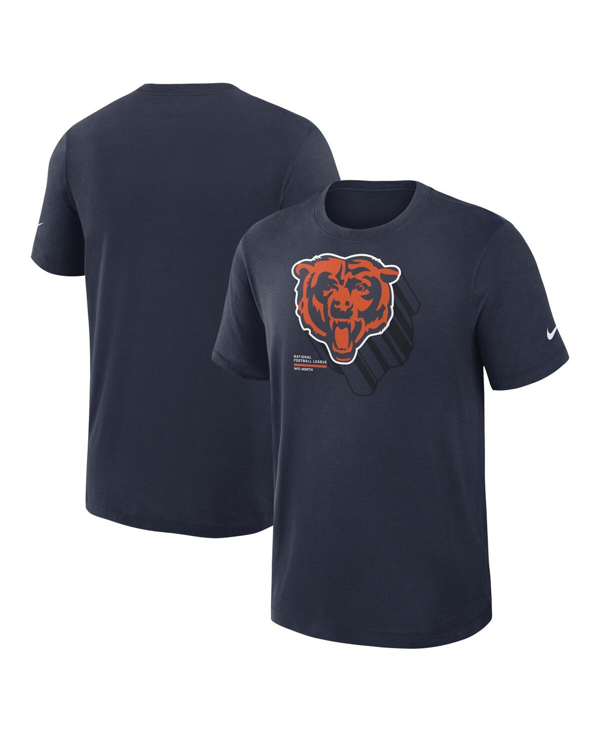 Click here for Nike Mens Navy Chicago Bears Left End Run Slub Per... prices