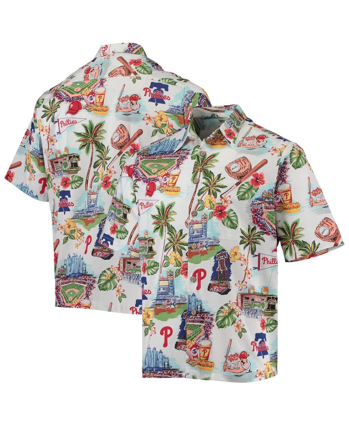 Click here for Reyn Spooner Mens White Philadelphia Phillies Scen... prices