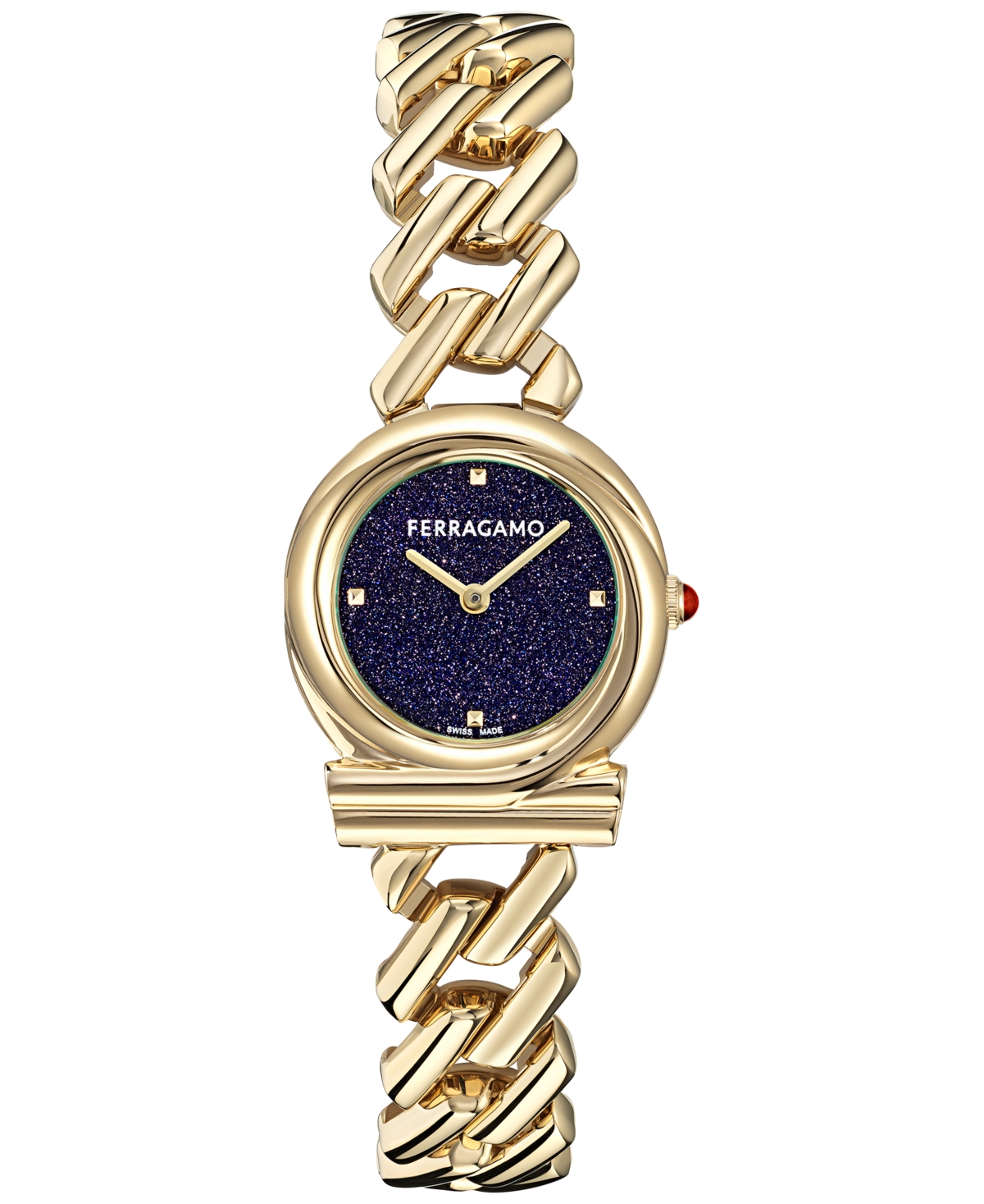 Click here for Ferragamo Womens Swiss Gancini Twisted Chain Gold... prices