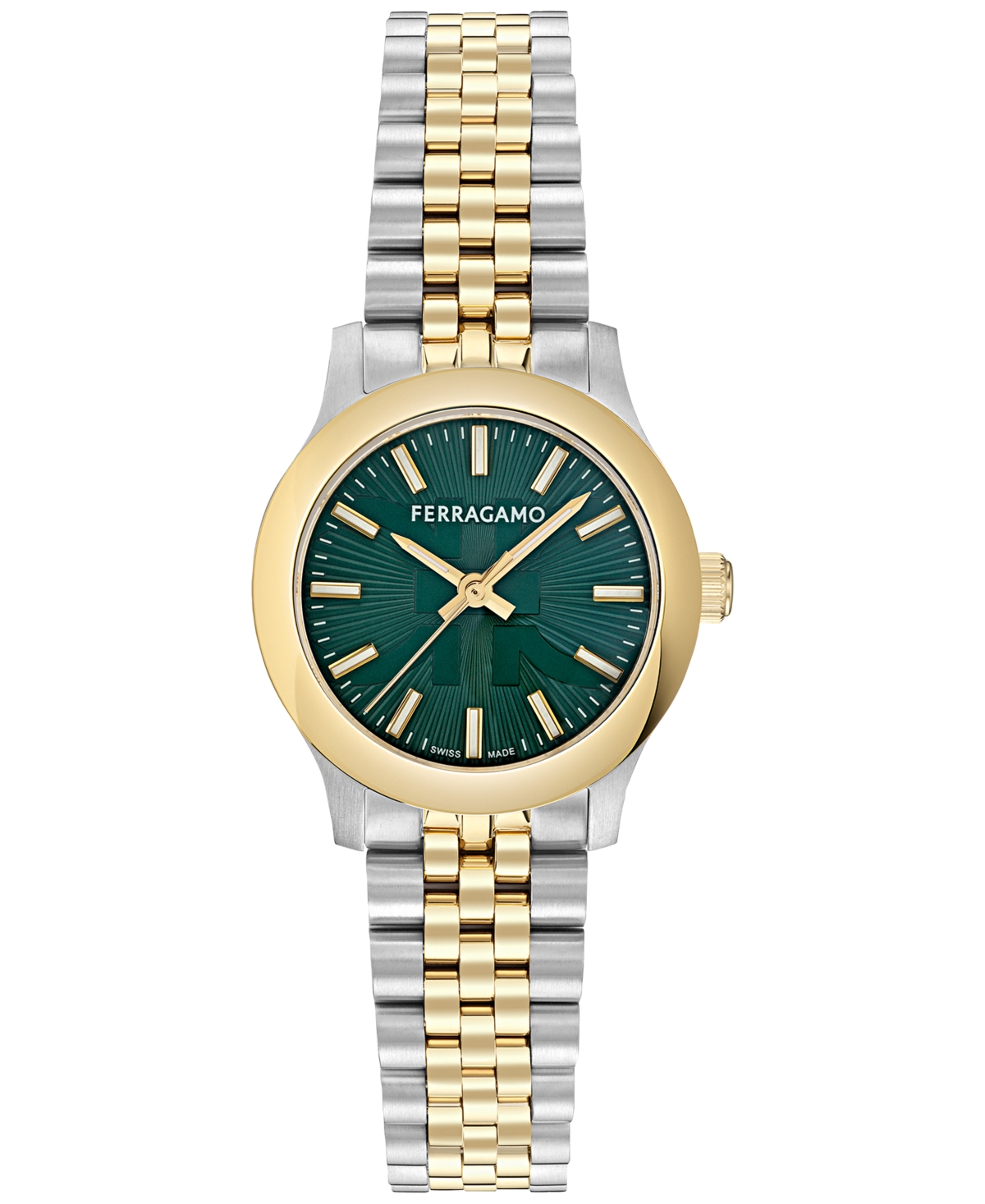 Click here for Ferragamo Womens Swiss Duo Two-Tone Stainless Stee... prices
