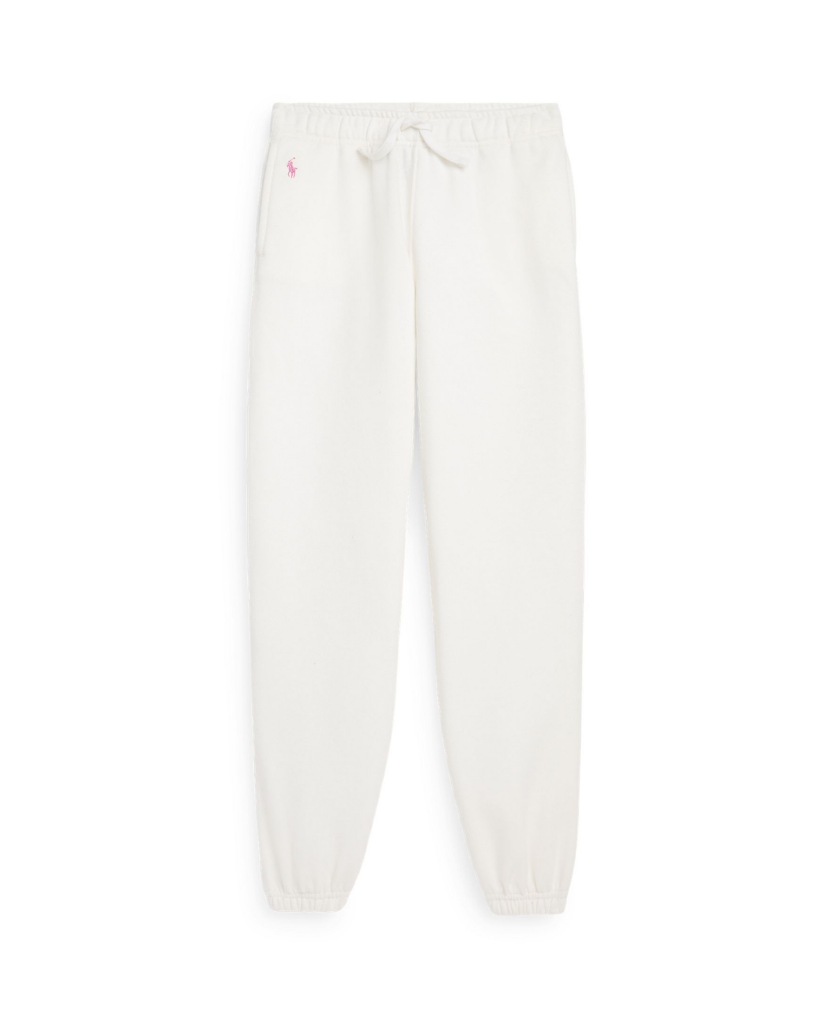 Polo Ralph Lauren Big Girls Fleece Jogger Pants - White