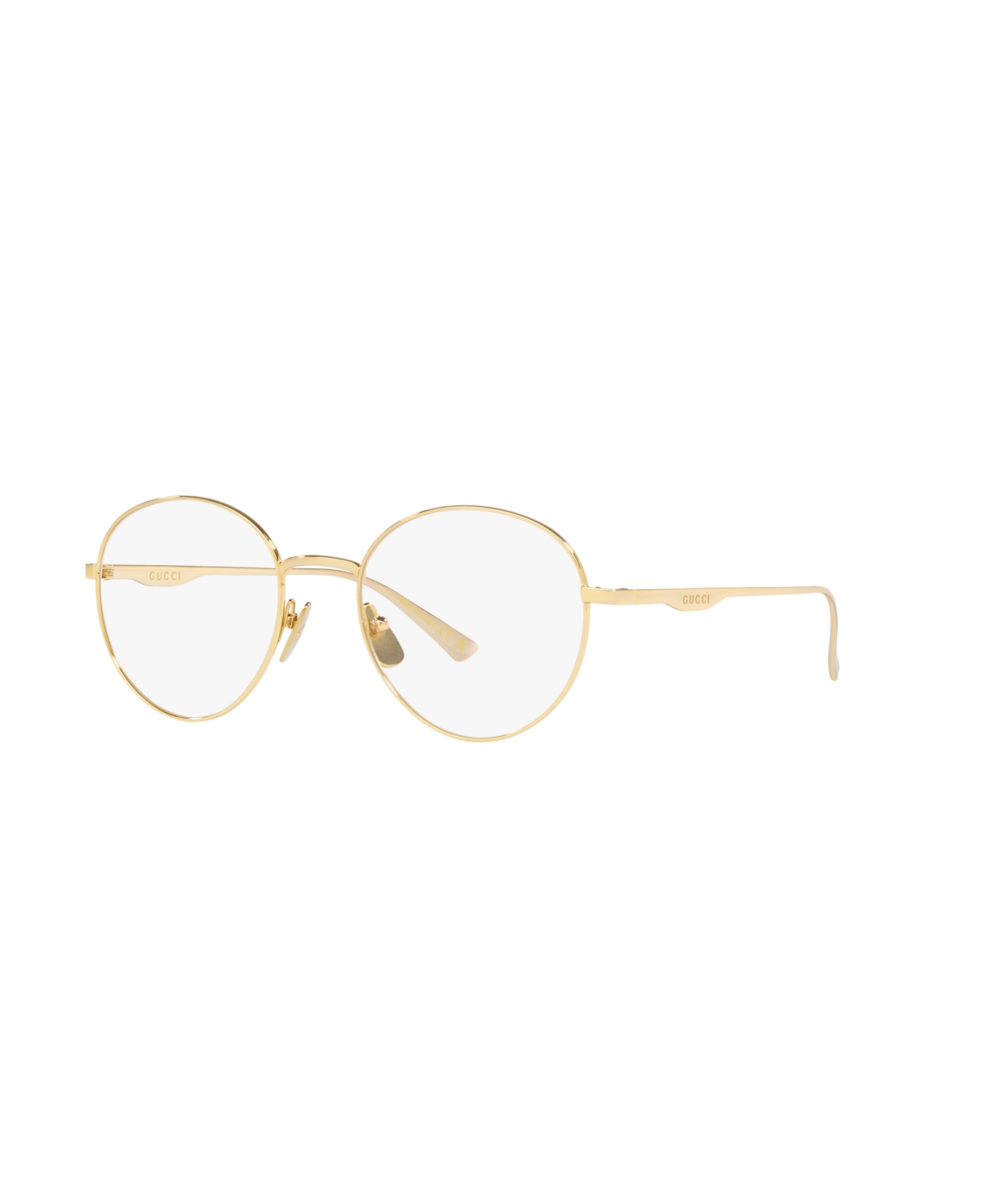 Click here for Gucci Mens Round Eyeglasses  GC001162 - Gold Shiny prices