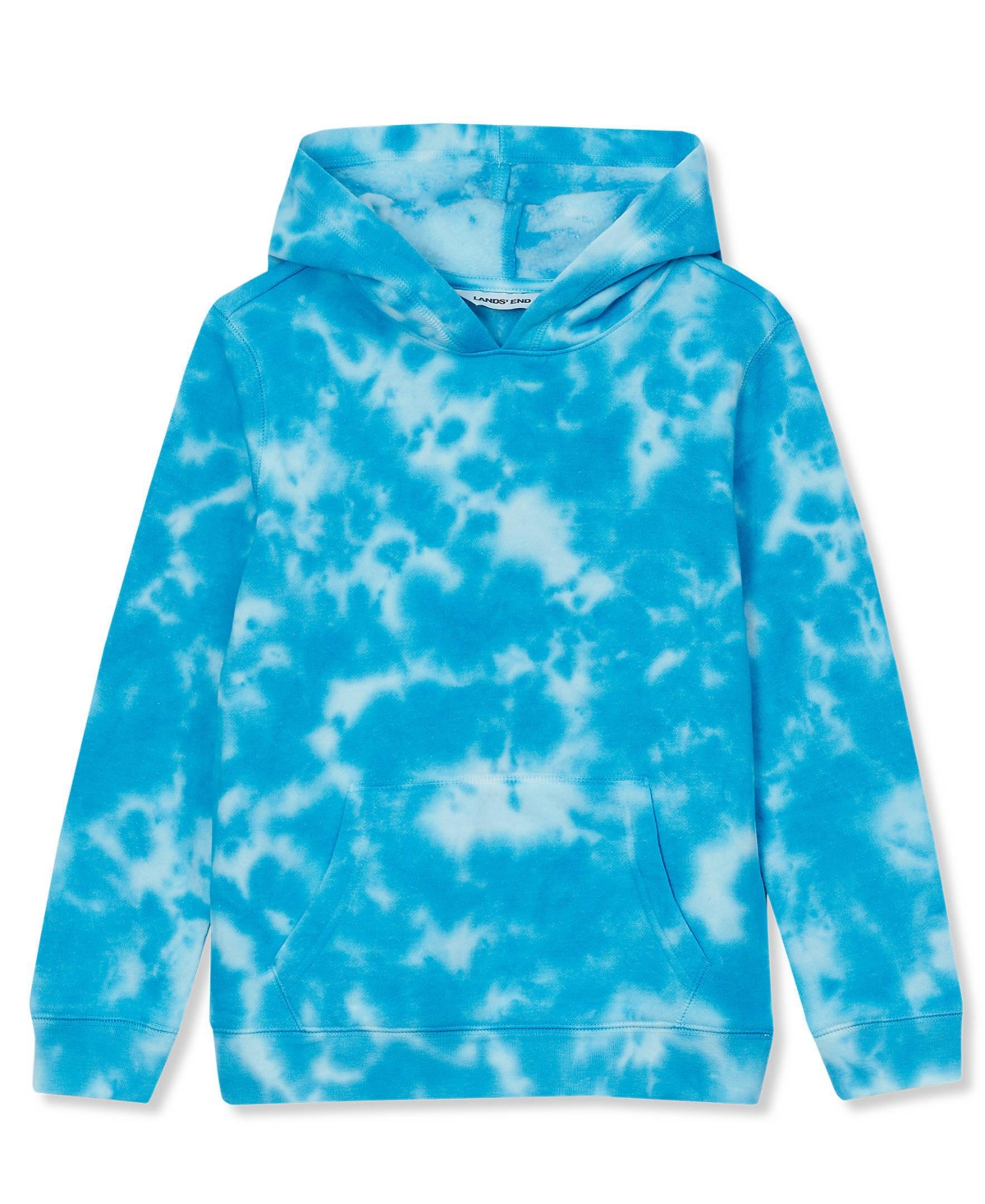 Click here for Lands End Girls Fleece Hooded Sweatshirt - Blue ti... prices