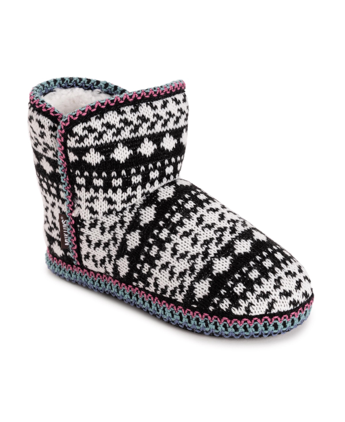 Click here for Muk Luks Womens Leigh Slipper - Black prices