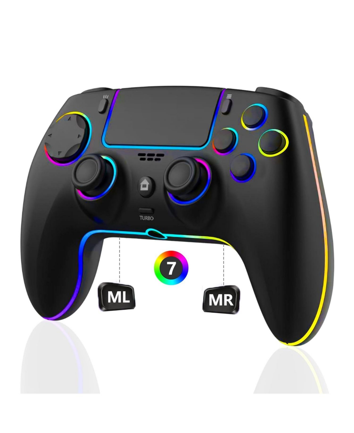 Click here for Nbcp Wireless Controller with 7 Rgb Colors for PS5... prices