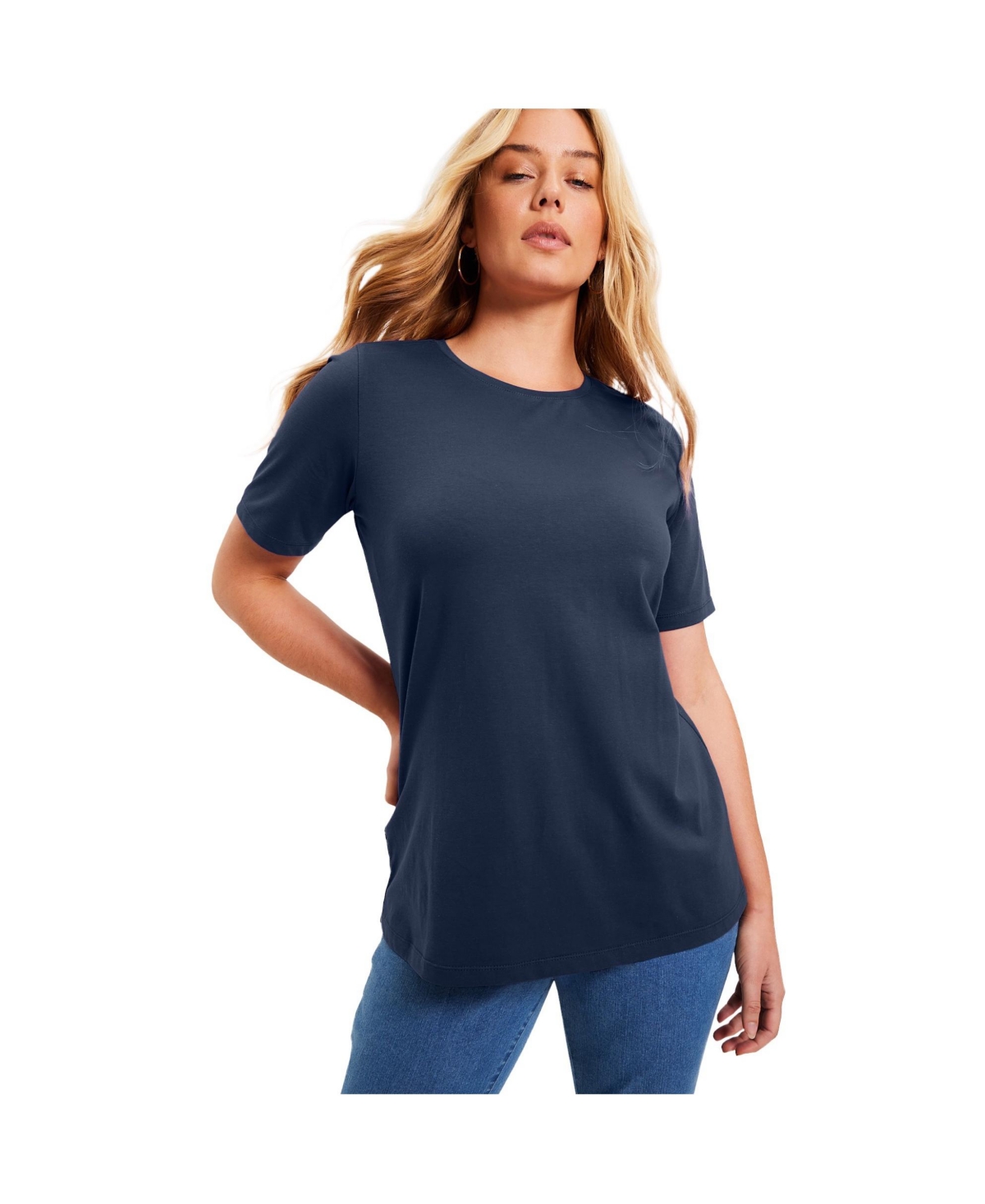 Click here for June + Vie Womens June + Vie Short-Sleeve Crewneck... prices