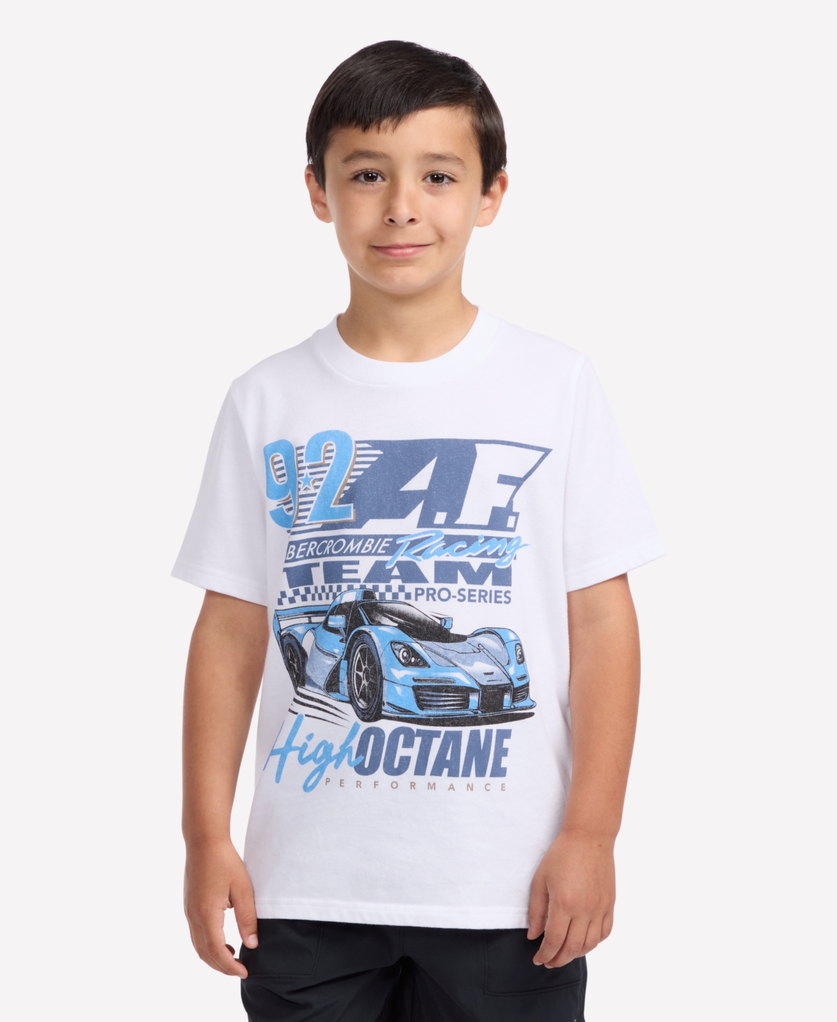 Click here for abercrombie kids Boys Zoom Graphic T-Shirt - Brigh... prices