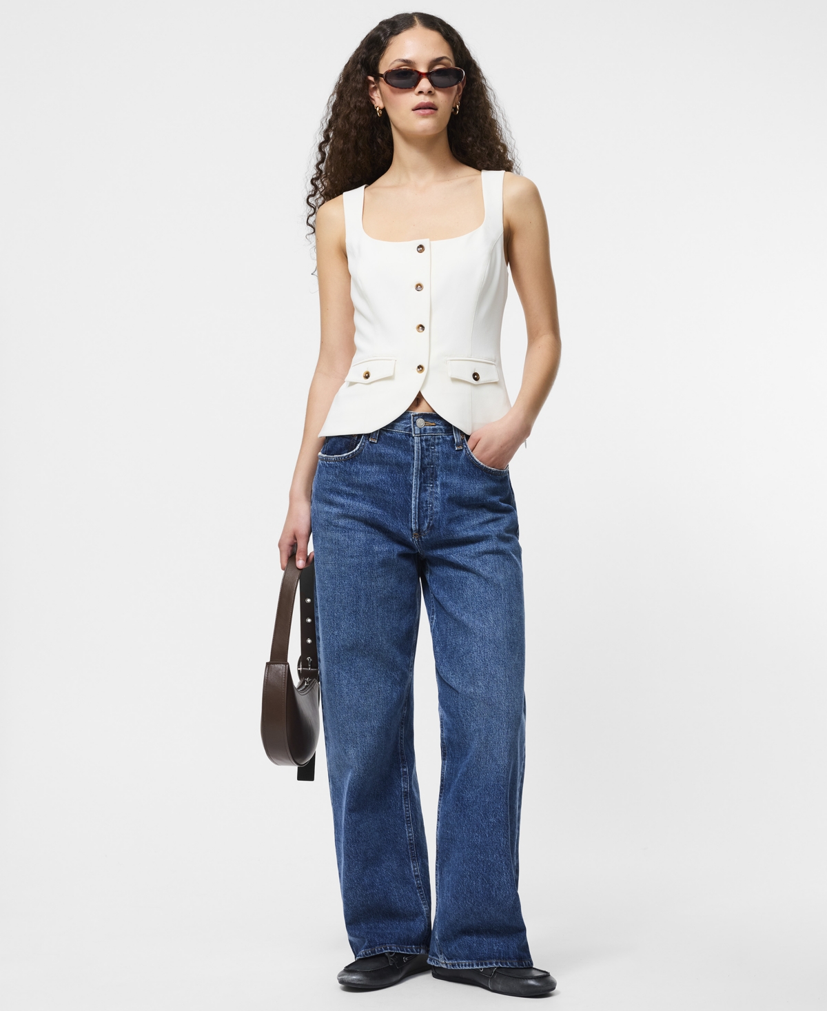 French Connection Azra Twill Top