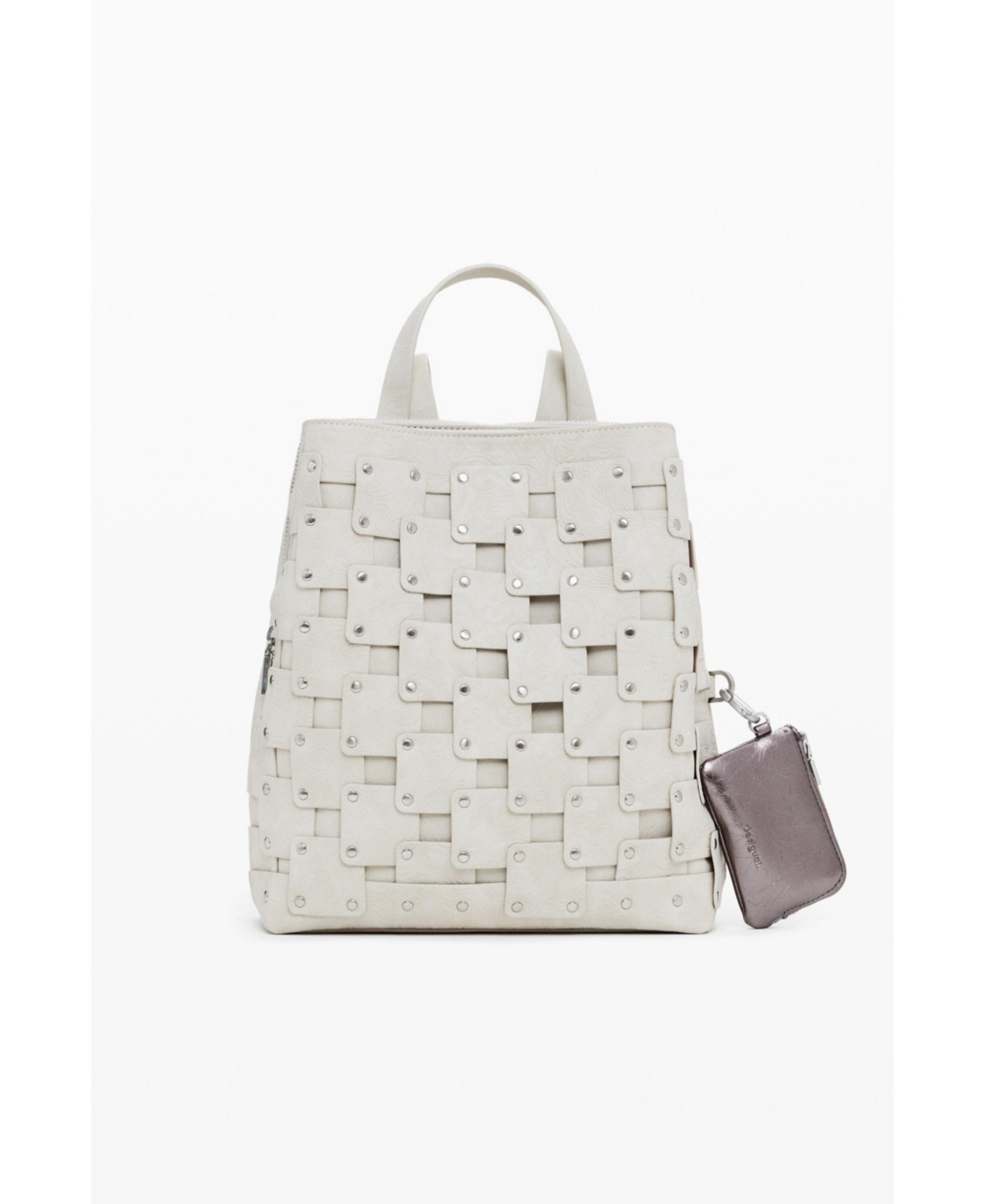 Click here for Desigual Womens Medium faux leather patch backpack... prices