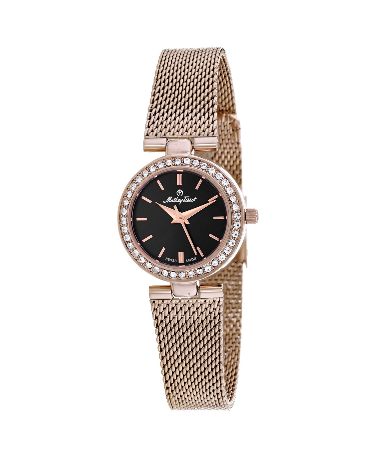 Click here for Mathey Tissot Womens Fleury Xv Black Dial Watch -... prices