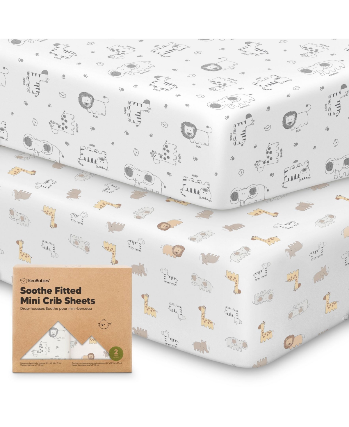 Click here for KeaBabies Mini Crib Sheets for Baby Girls  Boys  2... prices