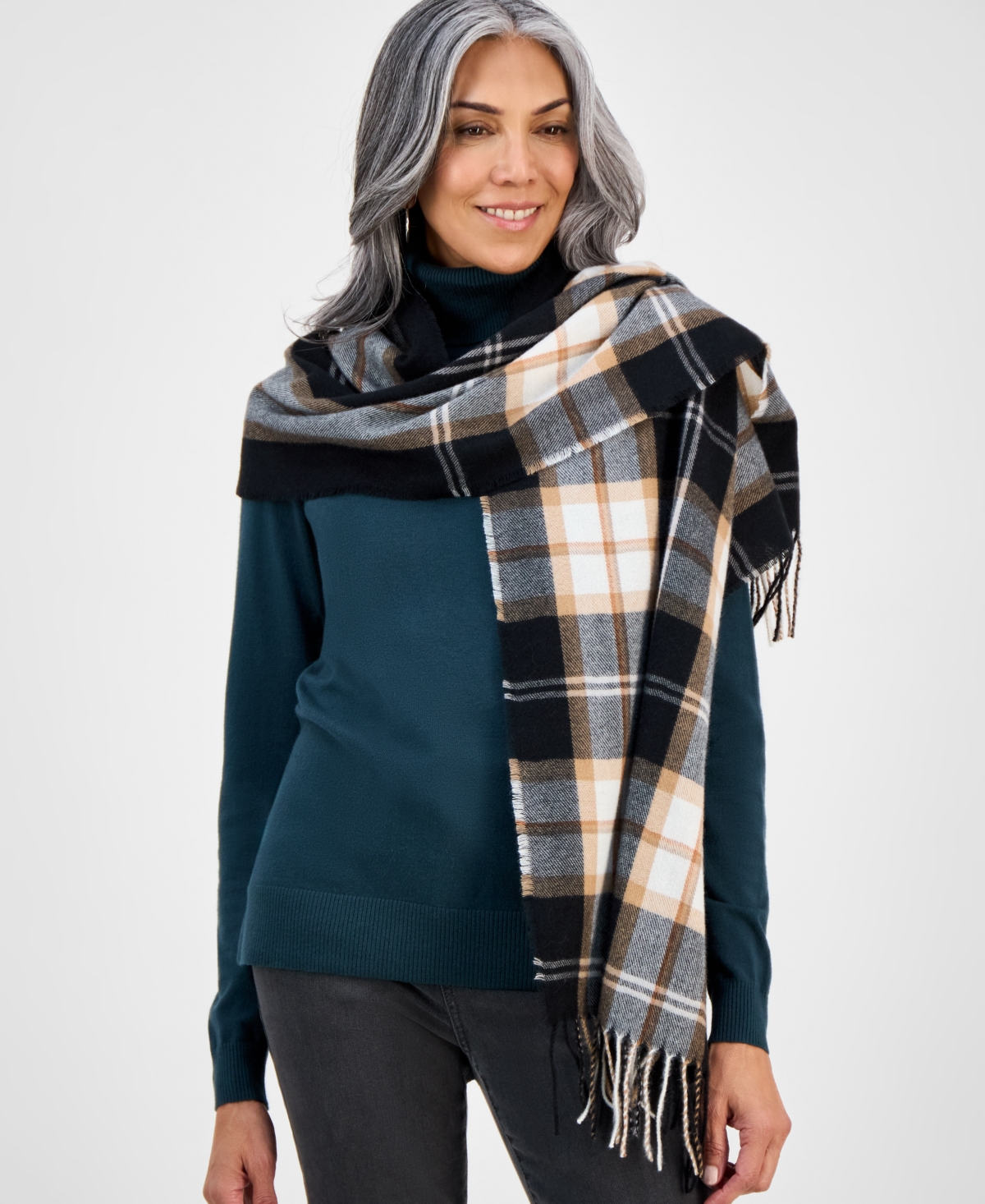 Click here for Style & Co Womens Tartan Plaid Scarf  Macys Exclus... prices
