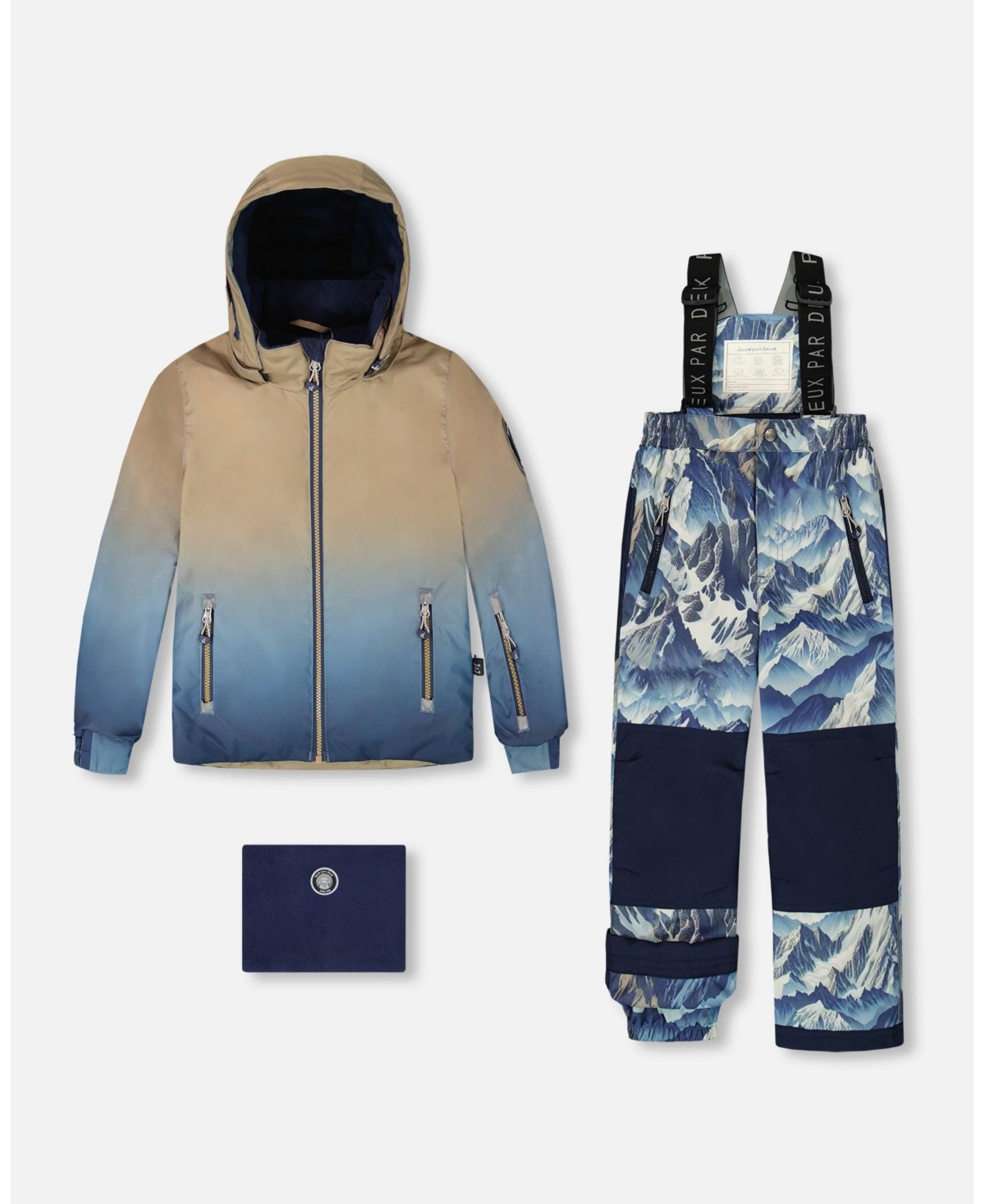 Click here for Deux par Deux Boy Two-Piece Play Snowsuit Blue Mou... prices