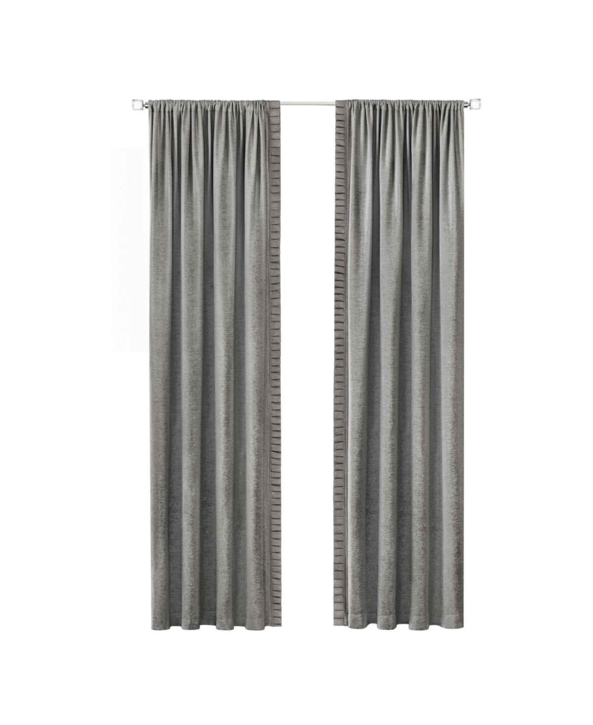 Click here for Kate Aurora Lux Living 2 Pack Chenille Rod Pocket... prices