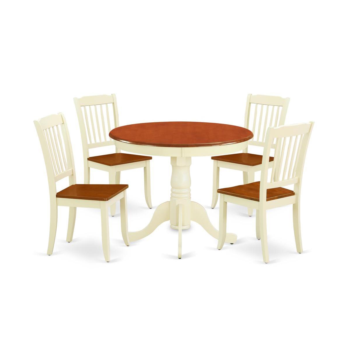 Click here for East West Furniture Dining Room Set Buttermilk & C... prices
