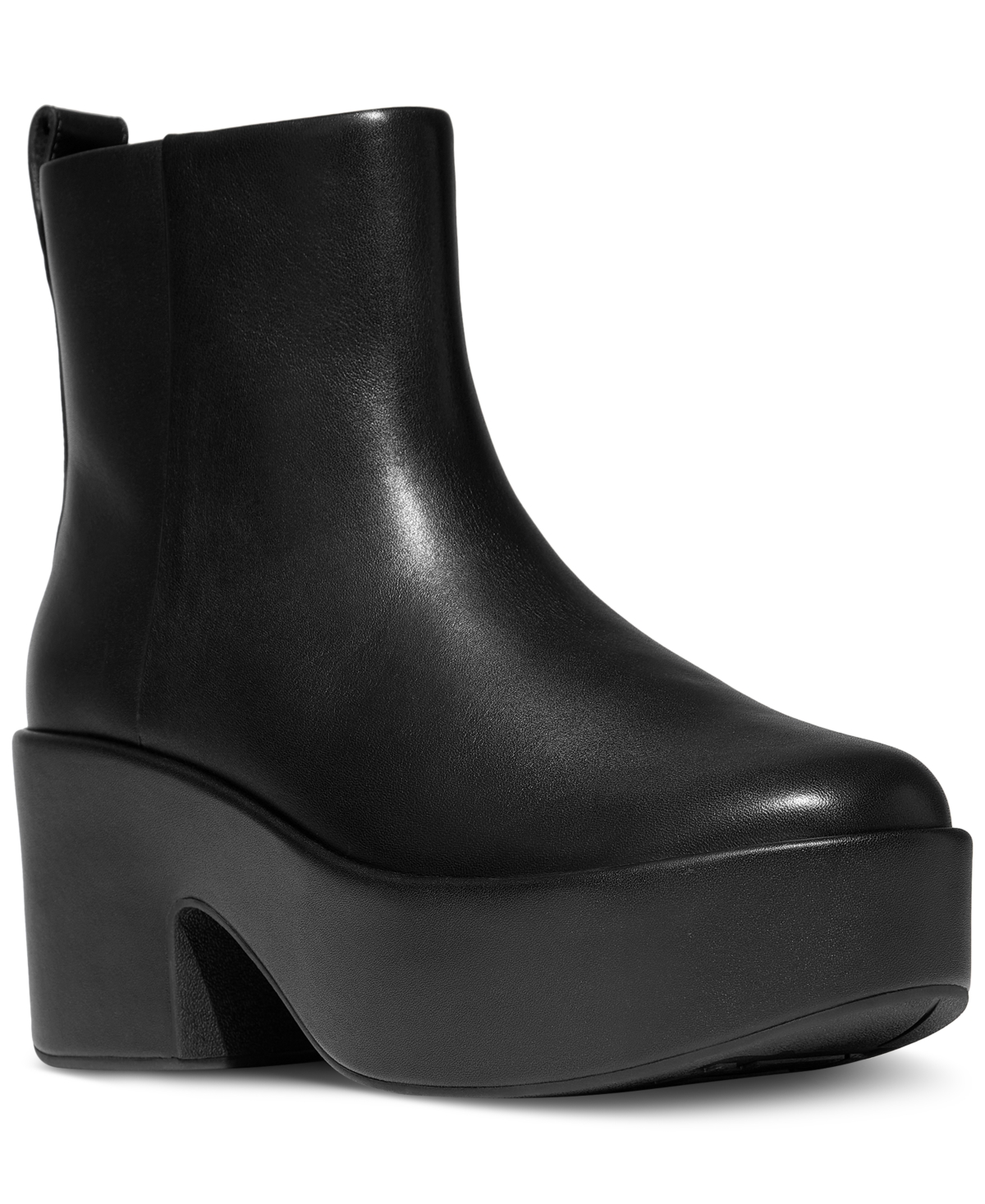Click here for FitFlop Womens Platform Leather Heeled Ankle Booti... prices