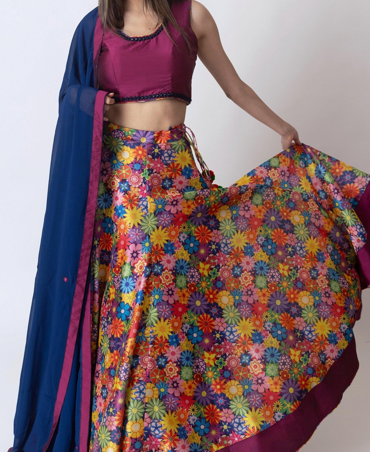 Click here for Raas Womens Floral Lehenga Choli - Pink prices